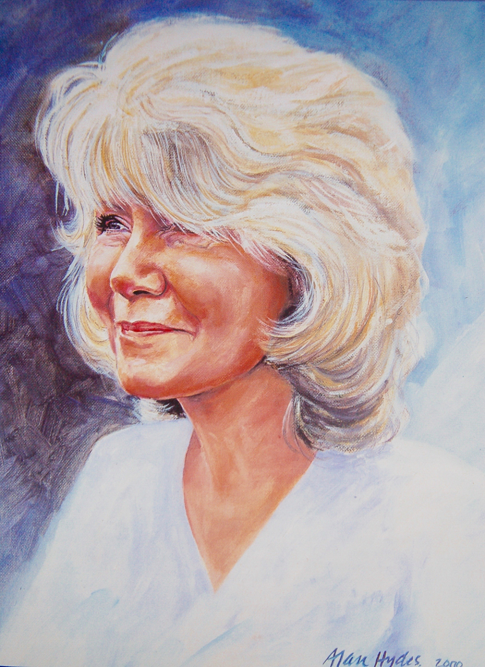 a Portrait of Jilly Cooper (author) - Alan Hydes